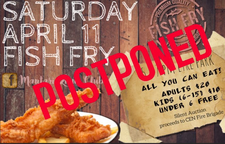 Mantario Fish Fry – Postphoned – Town of Eatonia